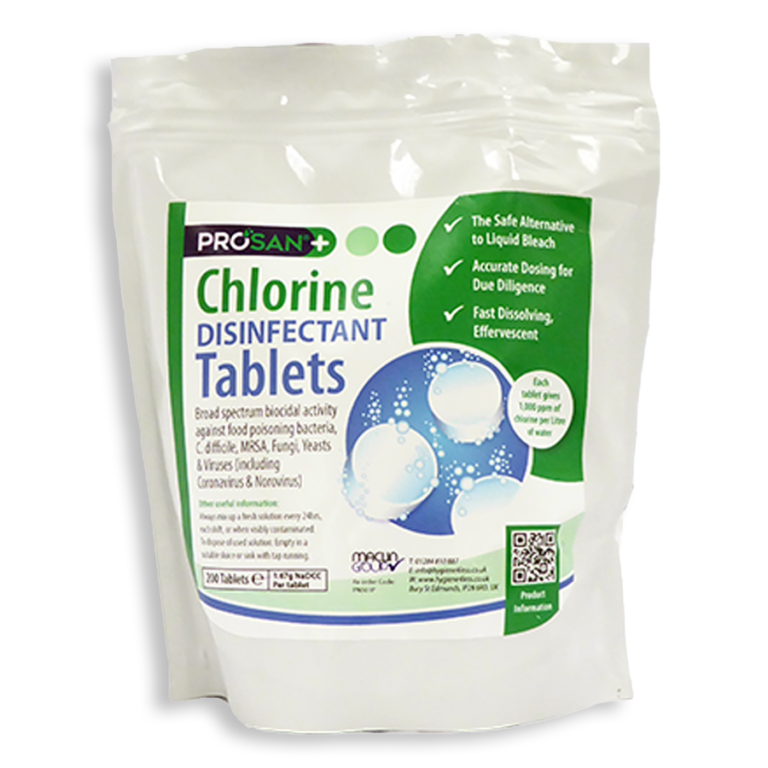 Effervescent Chlorination Tablets (1.67g NaDCC) Pouch Pack - Maclin Group
